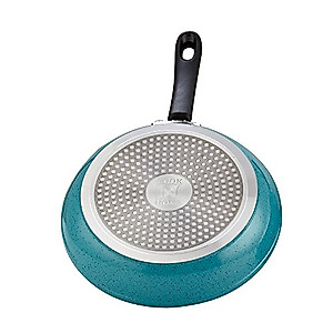 Cook N Home 12-Piece Nonstick Stay Cool Handle Cookware Set, Turquoise