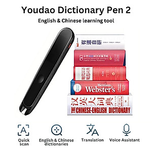 youdao Electronic Language Translator Device Dictionary Pen 2 Portable Scanning Translator for Language Learners Scanning Reading Pen (English Interface)(Need to be Charged to 100% at First use)