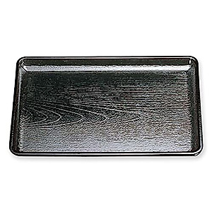J-Kitchens Obon Tray, Heat Resistant, Kaiyaki, Bon, Black, Non-Slip Obon Shaku 4, Made in Japan