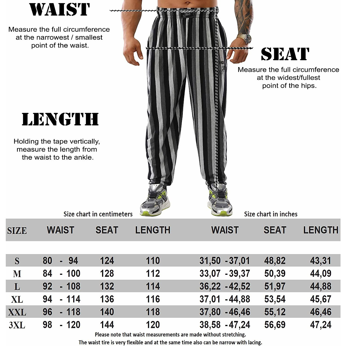 BIG SAM SPORTSWEAR COMPANY Men's Baggy Sweatpants with Pockets, Oldschool Loose Fit Gym Pants (Grey, XL)