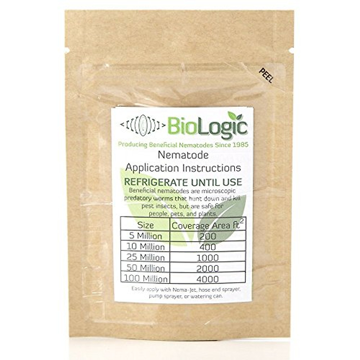BioLogic's Scanmask Beneficial Nematodes, Steinernema feltiae Sf Nematodes for Natural Insect Pest Control (10 Million)