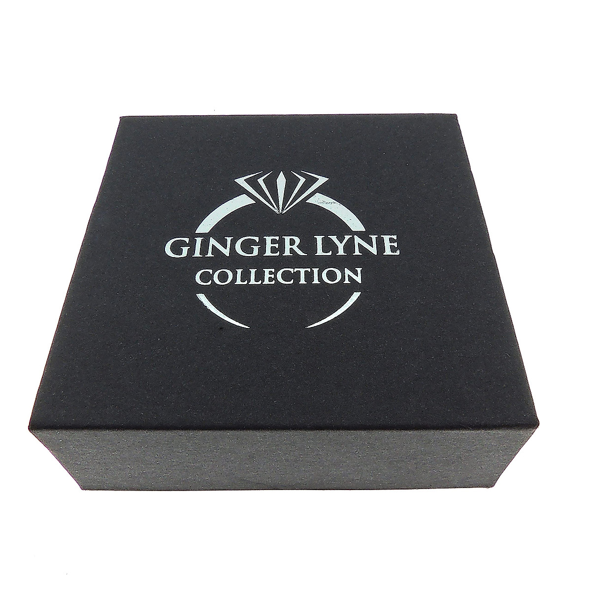 Linked Circles Necklace For Women With Happy 21st Birthday Greeting Card by Ginger Lyne | Sterling Silver Pendant and Chain with Message Card In Logo Black Box | Gifts for Birthday