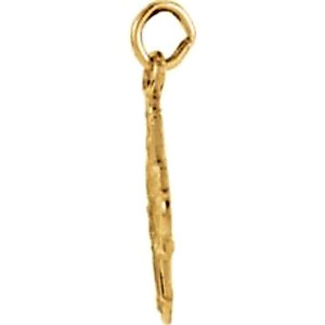 Bonyak Jewelry 14k Yellow Gold 12x12 mm Four-Way Cross Medal (Petite Size)