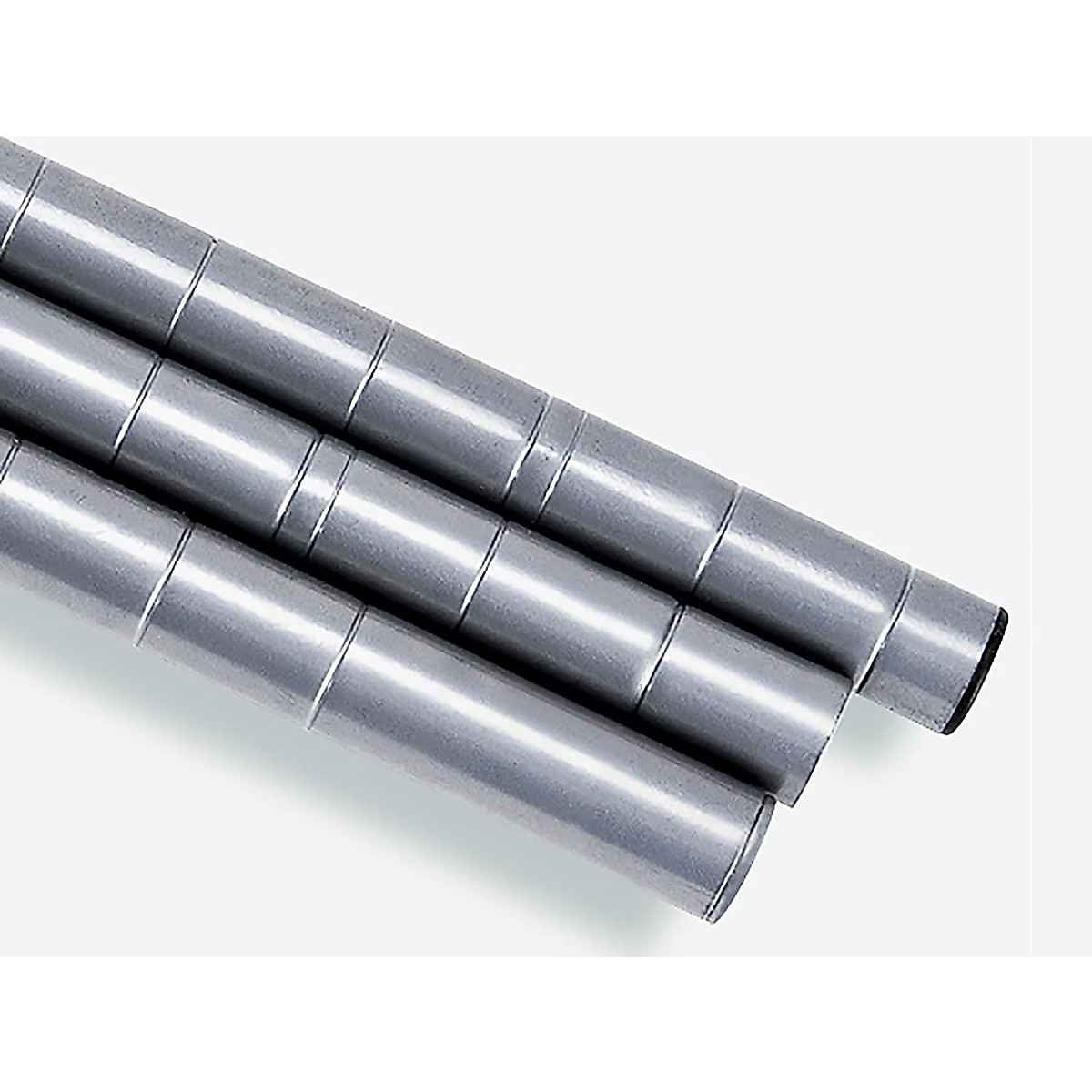 OMKUOSYA 5 Tier Storage Racks and Shelving - Heavy Duty Steel Pantry Shelves - Each Unit Loads 120 Pounds Wire Rack Shelf, Suitable for Kitchen, Bathroom, Closet, Warehouse - Silver