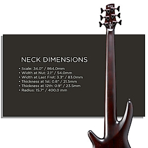 Ibanez SRF706 - Brown Burst Flat