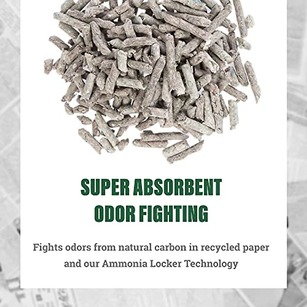 Fresh News Recycled Paper, Original Pellet Cat Litter, 25 Pound