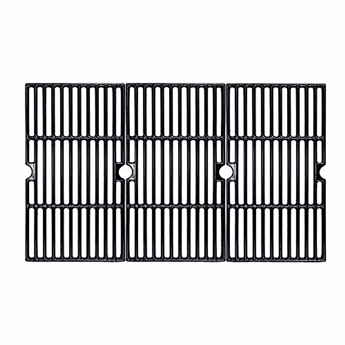 BBQMall 16 7/8" Porcelain Enameled Cast Iron Grill Cooking Grates for Charbroil 463440109, 463432215, 463436213, 463436215, 463420508, 463420509 463420511 463461613 Gas Grills Grates Replacement Parts