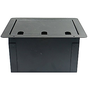 Pro Audio Stage Recessed Floor Box with 110v Electric and XLR Connections (8 XLR, Pre Wired)