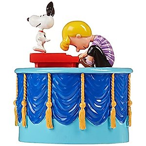 Department 56 Peanuts Village Accessories Snoopy Dancing Animated Musical Figurine, 3.71 Inch, Multicolor