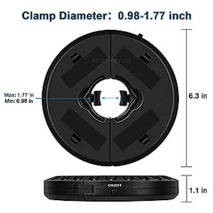 Simple Deluxe Patio Umbrella 3 Brightness Modes Cordless 28 LED Clip Clamp Pole Lighting at 200 lumens Camping Tent Yard Garden Lawn Cantilever Pool