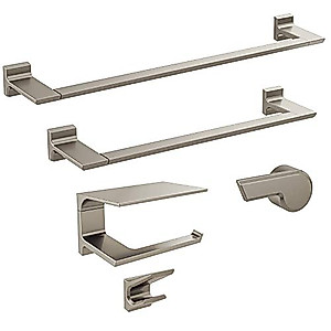DELTA FAUCET Pivotal Double Toilet Paper Holder, Stainless, Bathroom Accessories, 79955-SS