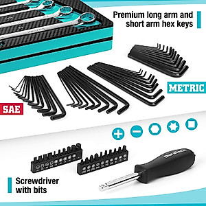 DURATECH 149-Piece Mechanics Tool Set, Include SAE/Metric Sockets, 90-Tooth Ratchet and Wrench Set for Auto Repair