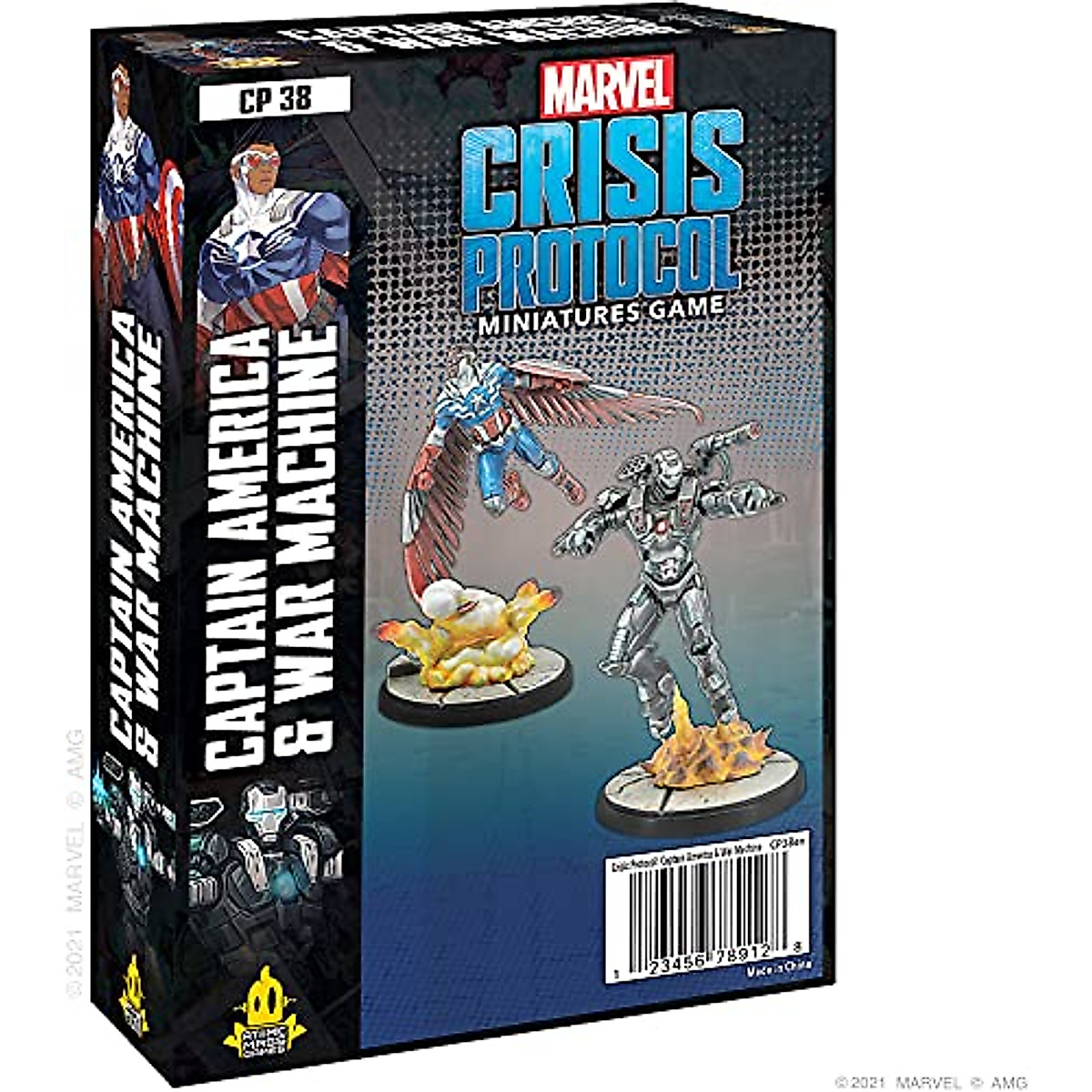Marvel Crisis Protocol Captain America and War Machine CHARACTER PACK | Miniatures Battle Game | Strategy Game for Adults | Ages 14+ | 2 Players | Avg. Playtime 90 Mins | Made by Atomic Mass Games