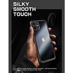 SUPCASE Unicorn Beetle Style Series Case Designed for iPhone 11 6.1 Inch (2019 Release), Premium Hybrid Protective Clear Case (Black)