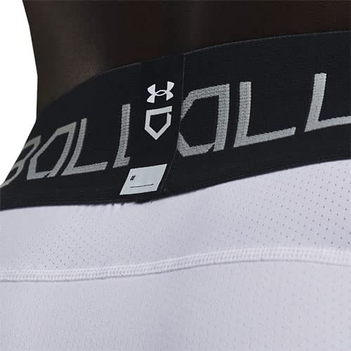 Under Armour Men's Utility Sliding Shorts 21, White (100)/Mod Gray, Large