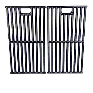 Porcelain Cast Iron Grates for Dyna-glo DGB730SNB-D, DGB730SNB, M365GMDG14-D, M365GMDG14, 314076 Gas Grill Models, Set of 2