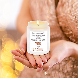 Get Well Soon Candle Gifts, Funny Breast Cancer Gifts, Surgery Recovery Presents for Women, Encouragement Gifts for Friend, Mom, Daughter, Sister, Wife, Girlfriend, Her, Him