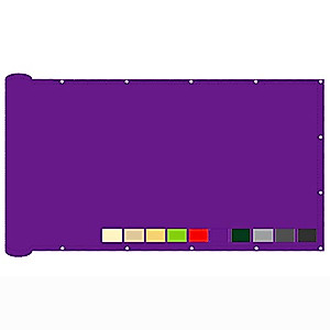 QIAOH Fence Privacy Screen 2.6x16.5ft, Apartment Patio Privacy Screen, Sun Protection Opaque Patio Covers for Privacy Waterproof, Fits Apartment Railings, Patio Decking