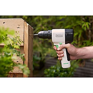 BLACK+DECKER reviva 12V Cordless Drill, 230 lb Torque, Made from Recyled Material (REVCDD12C)