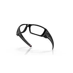 Oakley Men's OO9096 Fuel Cell Rectangular Sunglasses, Polished Black/Clear, 60 mm