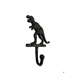T Rex Dinosaur Kids Coat Hanger - Dinosaur Bathroom Decor Towel Hook- Boy Nursery Decor Dinosaur Decorations - Jurassic Jungle Nursery Backpack Hook - Dinosaur Decor Boys Room Decorative Wall Hook
