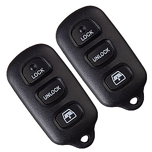 BESTHA 2 Key Fob Replacement for Toyota 4Runner Sequoia keyless entry remote HYQ12BBX, HYQ12BAN, HYQ1512Y