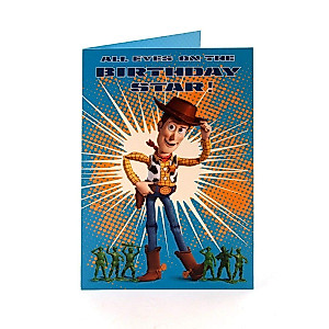 Disney toy story woody birthday star ! birthday card