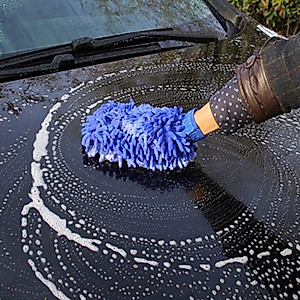 CYXZIM 20Pcs Car Wash Cleaning Tools Kit Car Detailing Set with Wash Mitt Sponge TowelsWindow Scraper Duster Complete Interior Car Care Kit