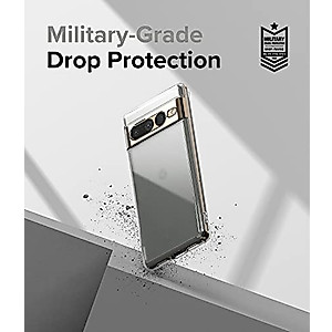Ringke Fusion [Anti-Fingerprint Technology] Compatible with Google Pixel 7 Pro Case 5G, Protective Sturdy Back Shockproof TPU Bumper Translucent Smudge Proof Cover for Women, Men - Matte Clear