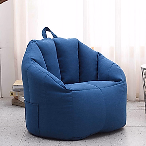 RFSHOP Bean Bag Chair, Bean Bags for Classroom, Bean Bag Chair Without Filling, Durable Polyester Nylon Blend Washable Ultra Soft Fine-Lint Cotton and Quality Fabric Beanbag Cover Without Fillings