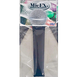 Basic Black Wireless mic Sleeves by MicFX-USA. Super Stretch fits firm. Mic NOT included. Made in USA. Washable.