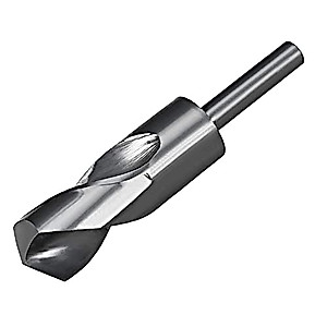 Auniwaig Reduced Shank Drill Bit, HSS Drill Bit 1.26", High Speed Steel with Straight Shank for Iron, Cooper, Aluminum Plate, Metal