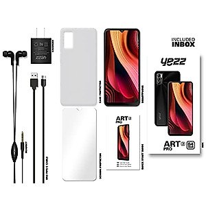 Yezz Art 2 Pro | 2021 | Long Lasting Battery | 3/64GB | 16MP Triple Camera | Unlocked smarpthone | 1 Year Warranty in The U.S. | Graphite Black