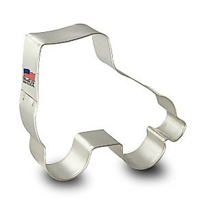 Foose Cookie Cutters Roller Skate Cookie Cutter 3.75 in, Tin Plate Steel, Handmade in USA