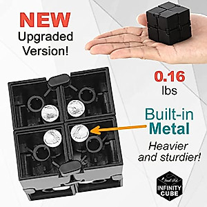 Infinity Cube Fidget Toy, Sensory Tool EDC Fidgeting Game for Kids and Adults, Cool Mini Gadget Best for Stress and Anxiety Relief and Kill Time, Unique Idea That is Light on The Fingers and Hands