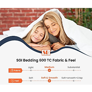 SGI bedding 3 Piece Duvet Cover Oversized Queen Size, Pinch 600 TC, 100% Cotton Sateen,1 Duvet Cover with 2 Pillows Covers,with Zipper Closure & Corner Ties, Soft,Cooling & Breathable - Blood Red