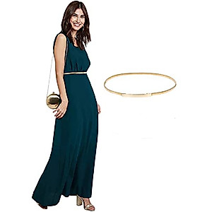 GRACE KARIN Women Wedding Belt Gold Waistband Size S Gold CL633