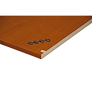 Palace Imports 100% Solid Wood Set of 4 Small Shelves for Kyle Wardrobe/Armoire/Closet ONLY, Mocha