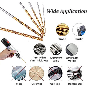 Yosoo 10Pcs DMD Diamond Tipped Drill Bit Set Twist Drill Bits for Glass Tile Stone 0077