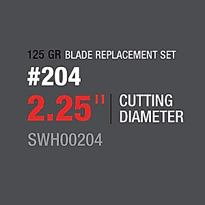 Swhacker Set of 6-125 Grain 2.25 Inch Replacement Blades