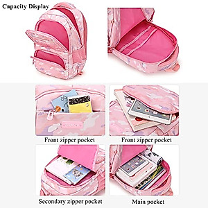 Rolling Backpack for Girls Elementary School Students with Wheels Bookbags Kids trolley Tie Rod Schoolbag Teens Travel Bag