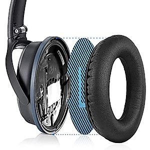 MMOBIEL Ear Pads Cushions Earpad Compatible with Bose QuietComfort Headset QC2 QC15 QC25 QC35 AE2 AE2i AE2 AE2-W (Grey)