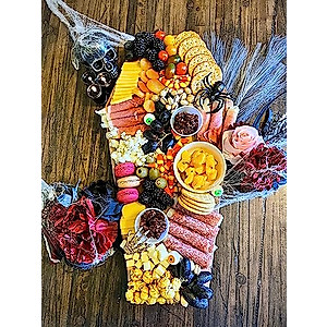 Goth Charcuterie Boards - Coffin Tray Skeleton for Horror Party - Coffin Serving Tray Food Decor - Gothic Kitchen Accessories Cheese Platter Tray