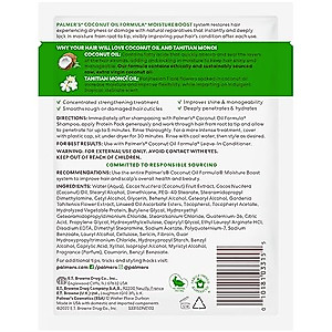 Palmer's Coconut Oil Formula Moisture Boost Protein Pack, Hair Treatment for Dry, Damaged, Over-Processed and Colored Hair, 2.1 Ounce (Pack of 12)