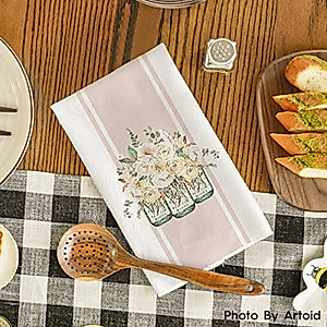 Artoid Mode Hello Spring Easter Egg Elegant Home Kitchen Towels, 18 x 26 Inch Holiday Spring Summer Ultra Absorbent Drying Cloth Dish Towels for Cooking Baking Set of 4