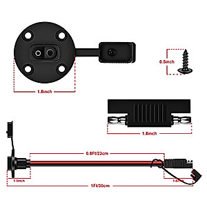 SAE Cable - iGreely 2Pack Solar Weatherproof SAE Socket Sidewall Port, SAE Quick Connect Solar Panel Mount for Motorcycle Generator Battery Charger and More 1Ft/30cm