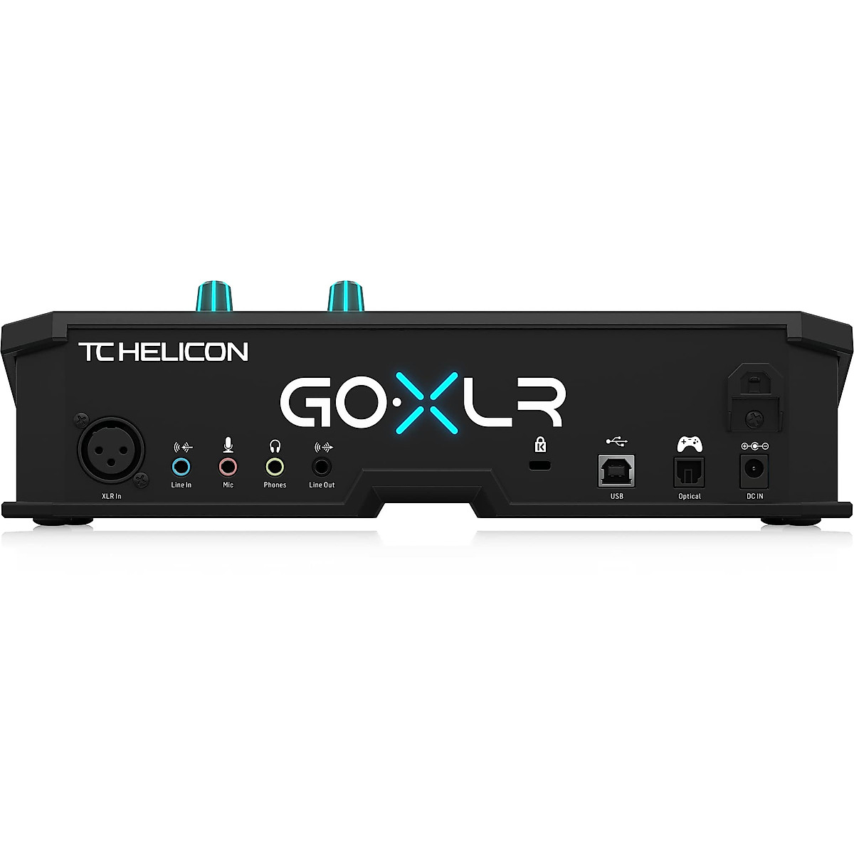 TC-Helicon GoXLR Revolutionary Online Broadcaster Platform with 4-Channel Mixer, Motorized Faders, Sound Board and Vocal Effects, Officially Supported on Windows | TC-Helicon GO XLR Desk Stand