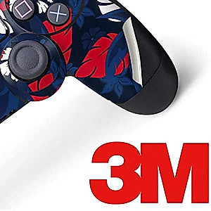 Skinit Decal Gaming Skin Compatible with PS4 Pro/Slim Controller - Officially Licensed NFL New England Patriots Tropical Print Design