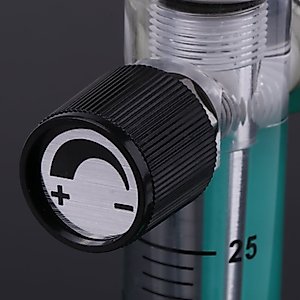 Oxygen Flowmeter,Air Flowmeter Oxygen Air Flow Meter,Lzq5 Flowmeter 2.5-25Lpm Flow Meter with Control Valve for Oxygen/Air/Gas
