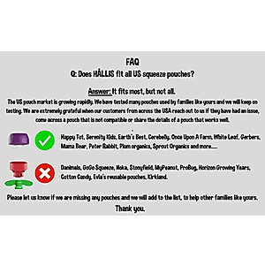 HÅLLIS The Swedish Squeeze Pouch Holder - The Baby Product You Didn't Know You were Missing - Enjoy a Snack on The go - No More Messy Clean-ups - Fits Most Squeeze Pouches - Twin & Tripple Pack Also